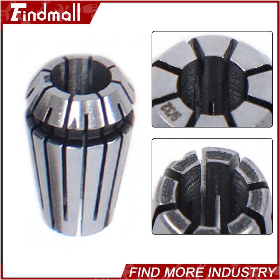 Findmall 19pcs ER16 Collet Set Complete Sizes including all 16th 32nds ...