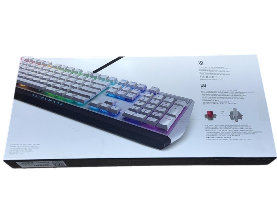 ALIENWARE AW510K WHITE RGB KEYBOARD 884116349419 | eBay