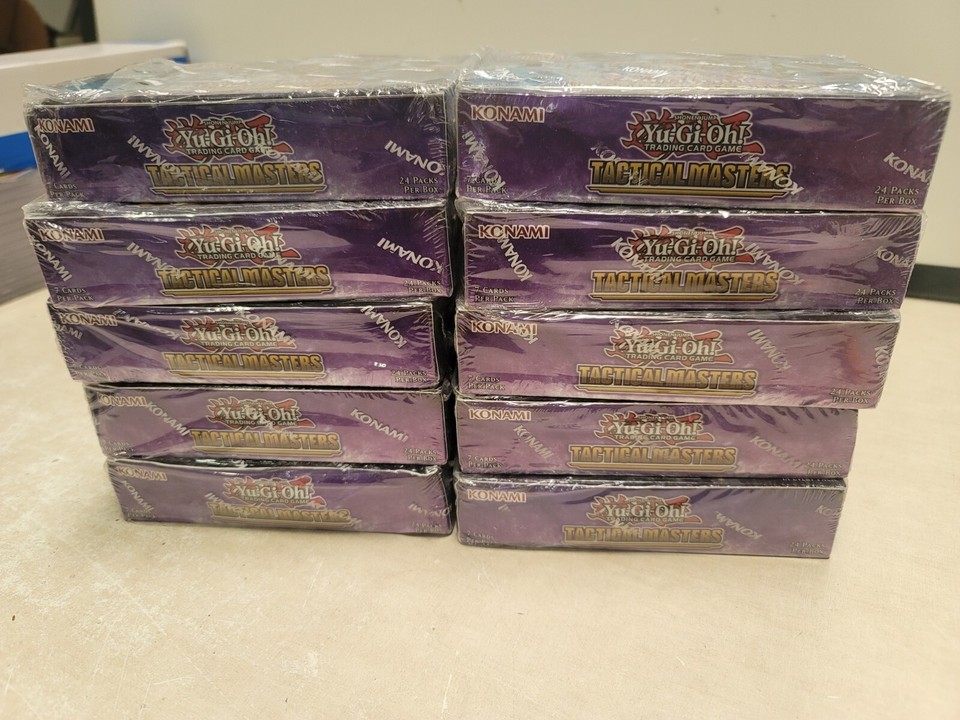 LOT OF 10 Tactical Masters Booster Box YuGiOh TCG 1st Edition Konami ...