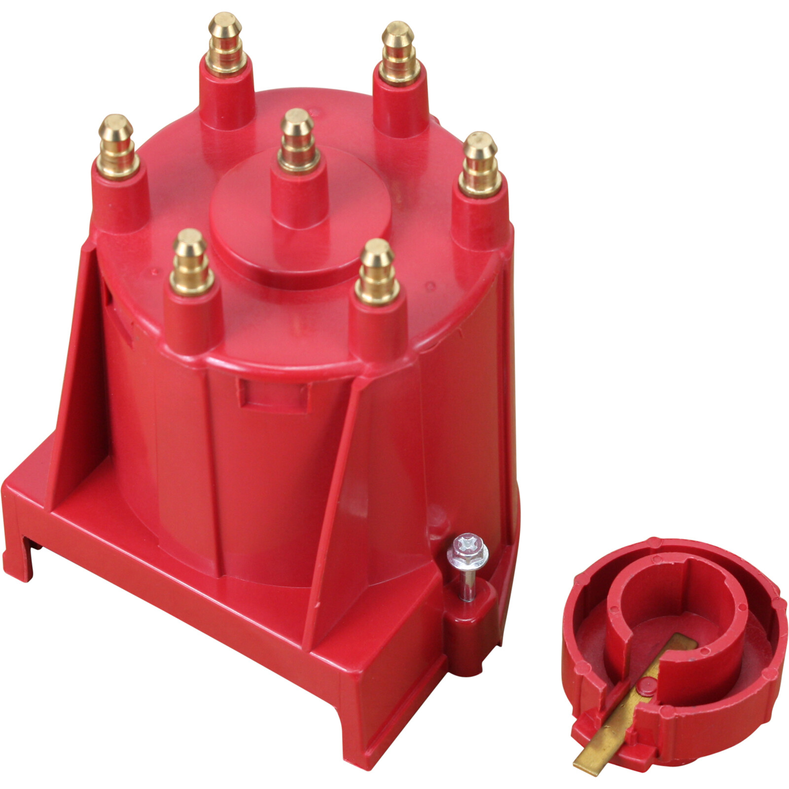 New Red EFI Cap and Rotor Set W/ Male Terminals for 1982-1996 GM V6 4.3 ...