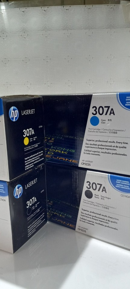 GENUINE OEM SEALED HP 307A BCYM TONER CE740A/CE741A/CE742A/CE743A LASER ...