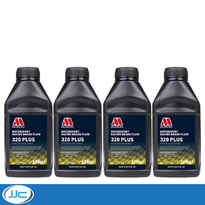 4 x 500ml - Millers Oils Racing Brake Fluid 320 Plus (Motorsport ...