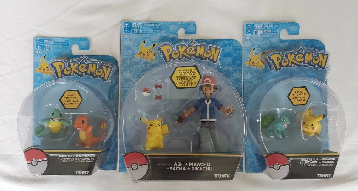 Original Starter Pokemon And Pikachu