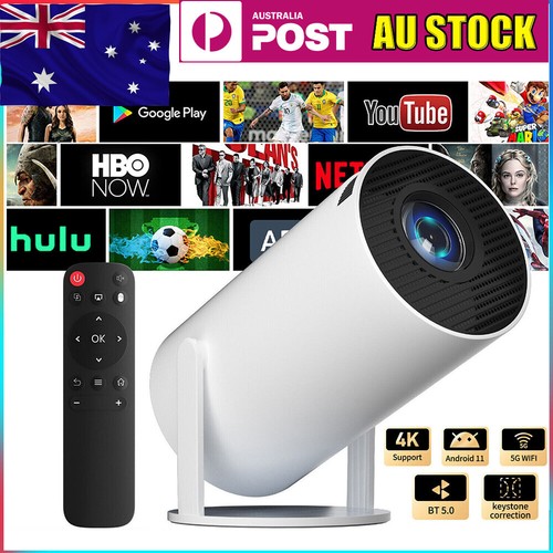 Smart Projector 5G 4K HD LED WiFi Bluetooth HDMI USB Android Office Home Theater | eBay