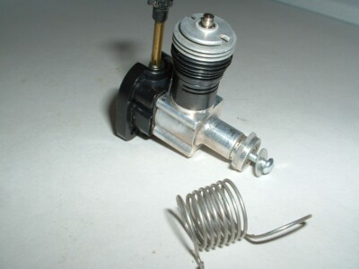 Vintage Cox .049 control line Model Airplane Engine with starter spring ...
