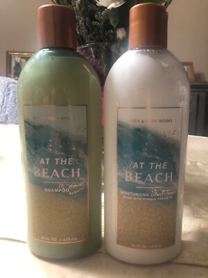 *NEW* AT THE BEACH ~ SHAMPOO & CONDITIONER ~ Bath & Body Works ~ 16oz ...
