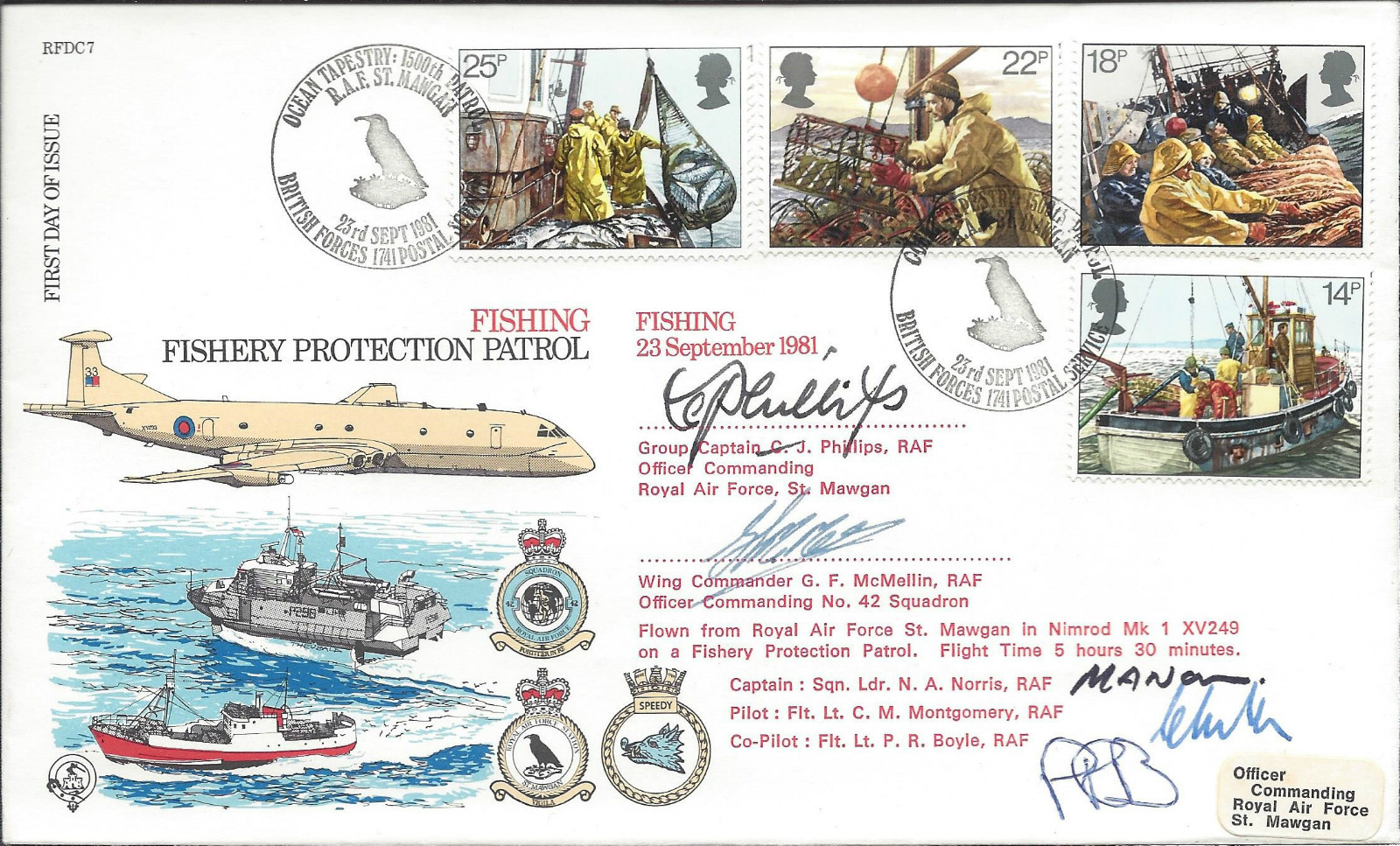 RAF RFDC OFFICIAL SIGNED COVERS RAF SERIES 1-47 FIRST DAY COVERS ...