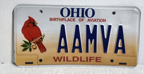 Vintage 2005 Ohio License Plate Vanity " AAMVA " Wildlife Cardinal | eBay