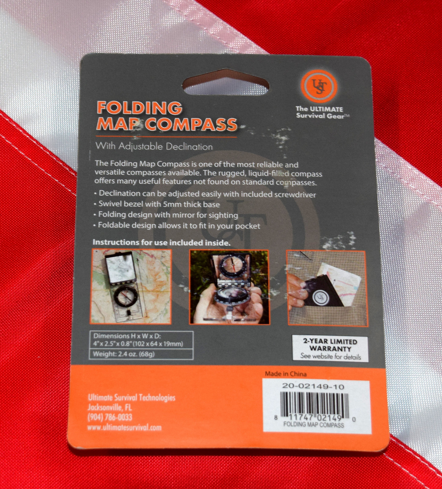 Folding map compass survival tools emergency tactical spearfish gear ...