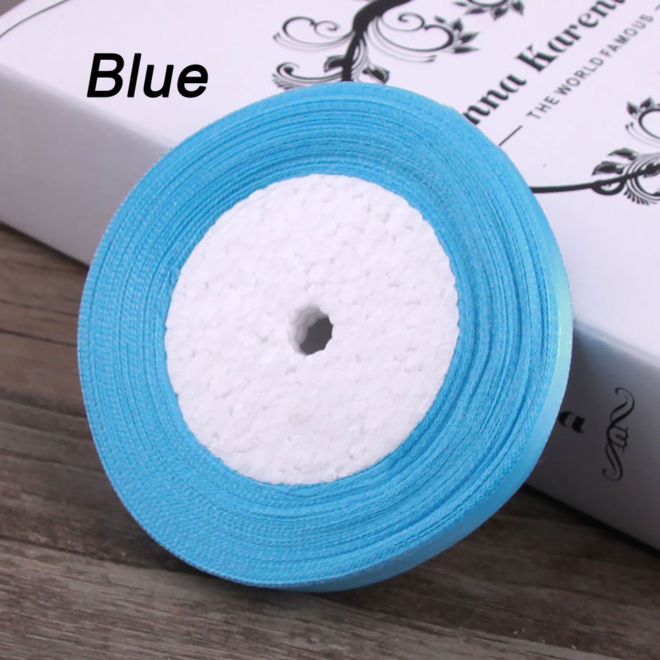 10mm Width Satin Ribbon Scrapbook Wedding Wrap Party Decor Gift Packing ...
