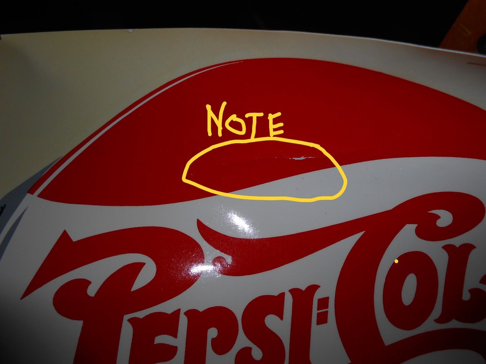 Pepsi Soda Machine Water Release Decals & 2 Vinyl decals 20" x 26" | eBay