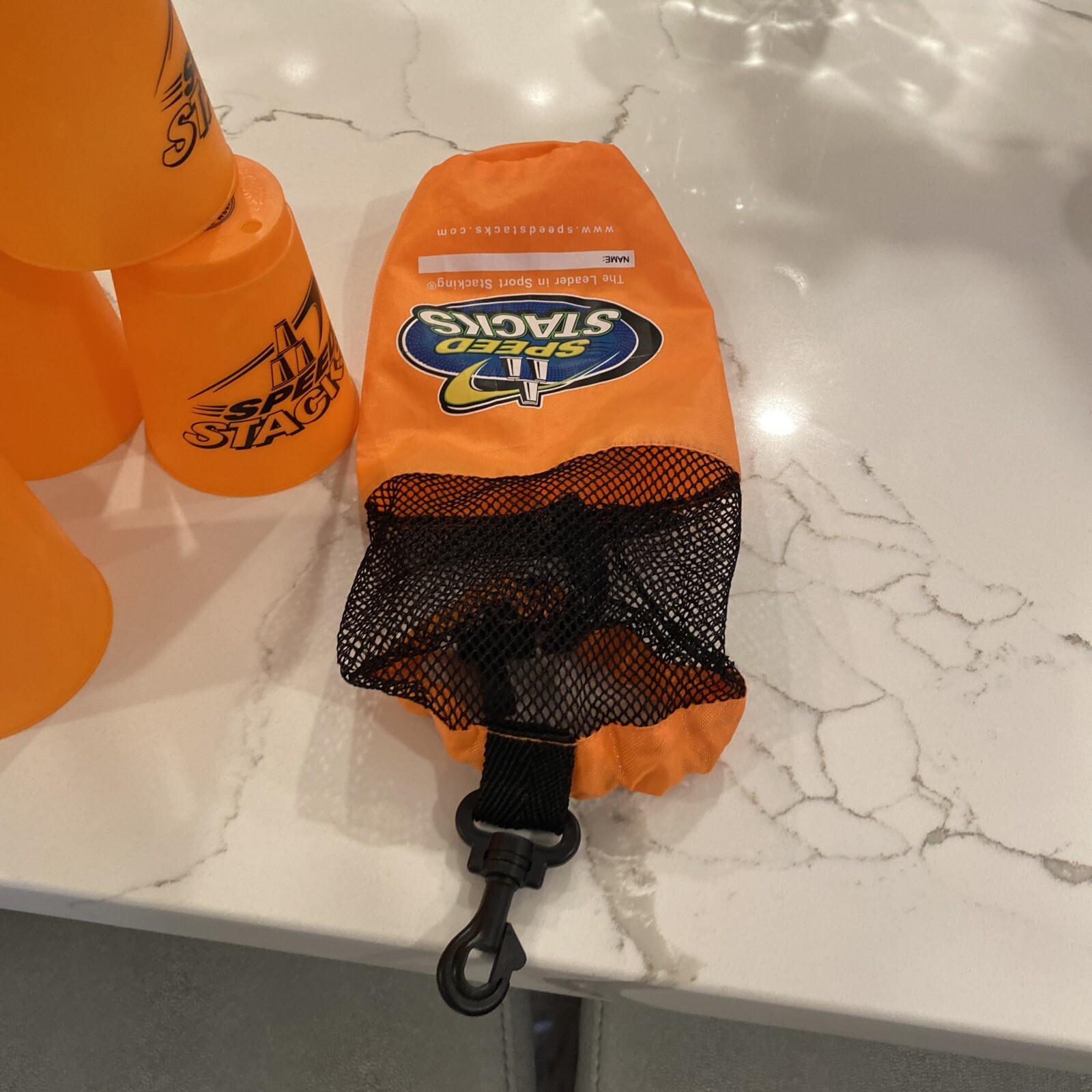 Speed Stacks Stacking Cups Orange WSSA Official Set of 12 Cups w/ Net ...