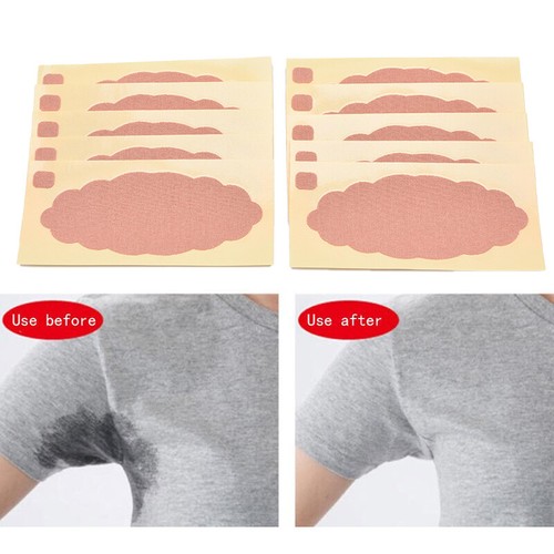 10PCS Underarm Foot Sweat Pads Armpit Shields Self Adhesive Deodorant ...