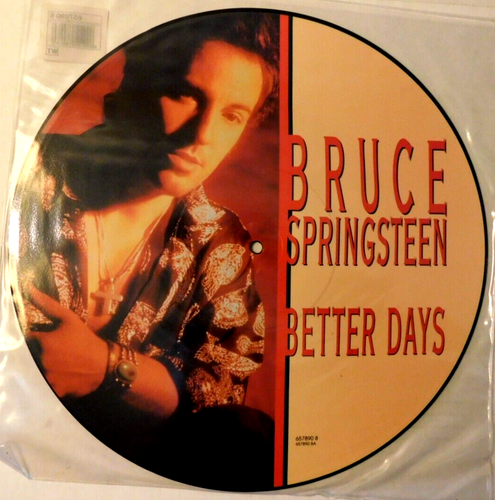 12"45 RPM Bruce Springsteen "Better Days" Picture Disc Columbia Stereo ...