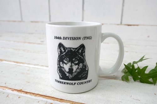 US Army 104th DIVISION TNG Timberwolf wolf pattern Mug Coffee mug ...