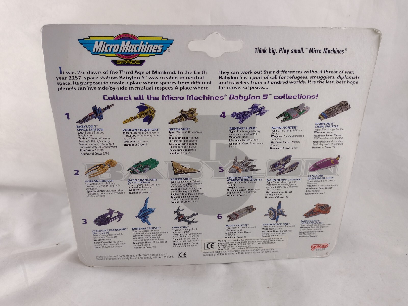 Galoob Micro Machines Babylon 5 Collection 6 | eBay UK