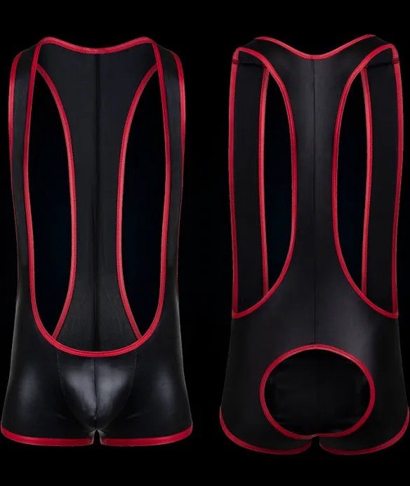 Gruff Pup Impulse Singlet Black/Red - Size Large Gay Interest | eBay