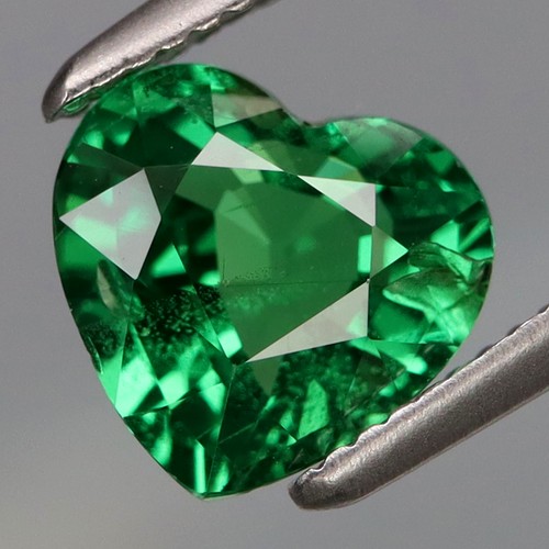 1.23Ct.Ravishing Color! Natural Top Green Tsavorite Tanzania HEART ...