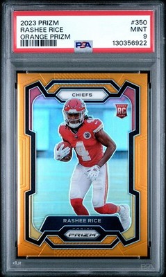 2023 Prizm Orange Prizm #350 Rashee Rice /249 ROOKIE RC PSA 9 MINT | eBay