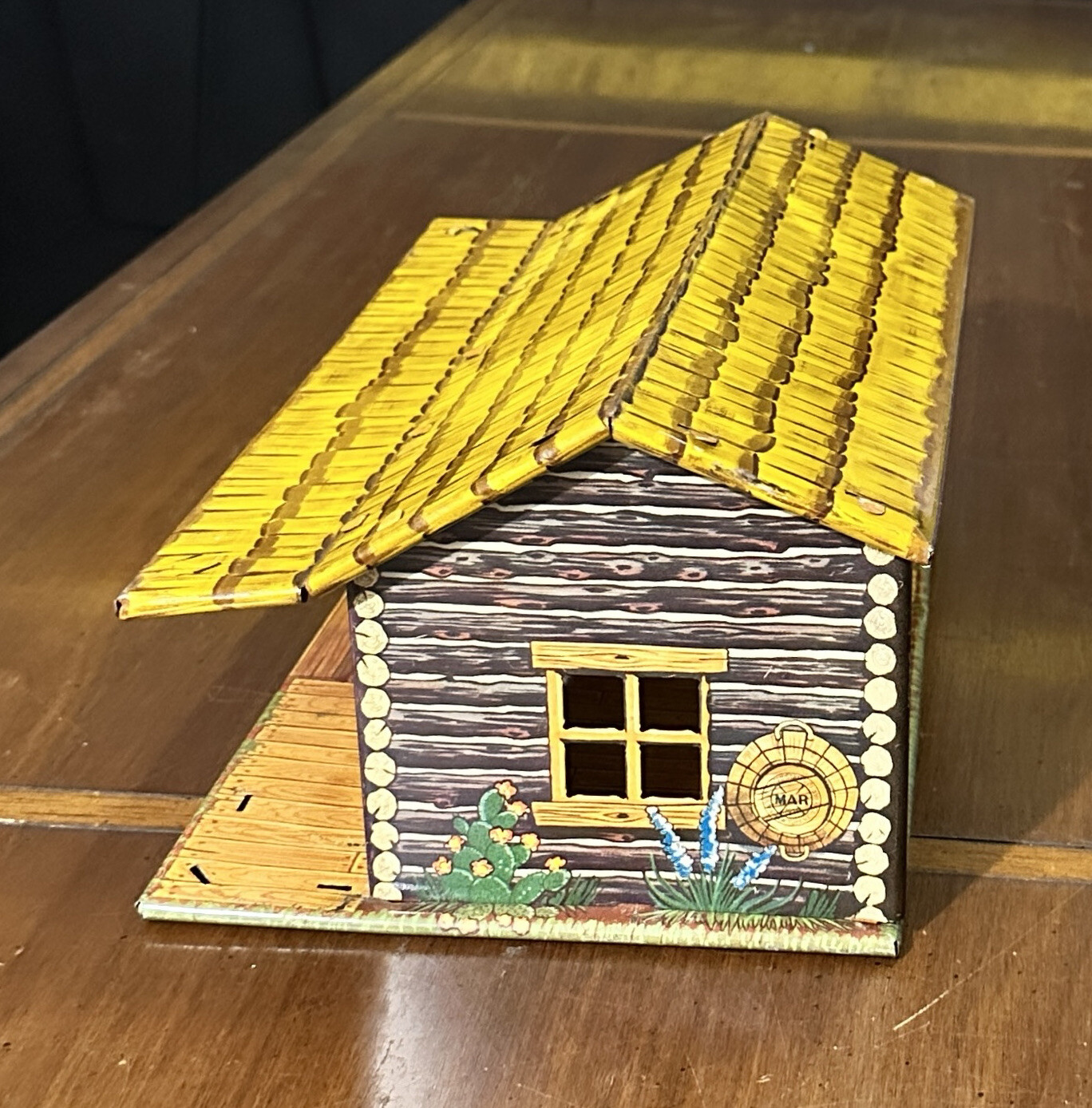Marx BAR-M-RANCH Tin Log Cabin Playset -Cabin Only- | eBay