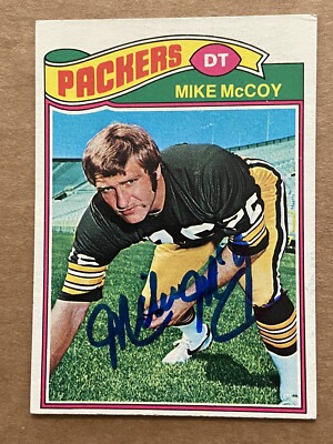 MIKE McCOY Signed 1977 Topps #44 Green Bay Packers Notre Dame Autograph ...