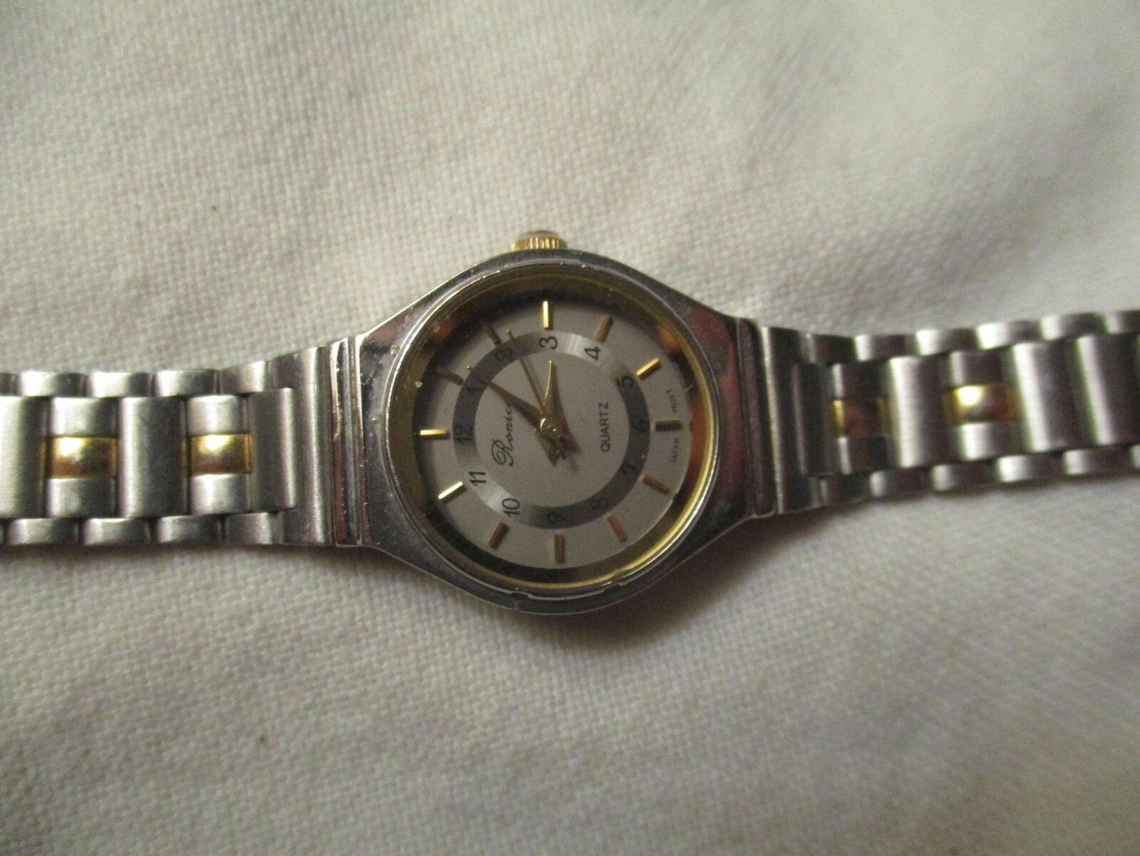 Ronica Watch Round Face Silver Toned Stainless Steel Link Band | eBay