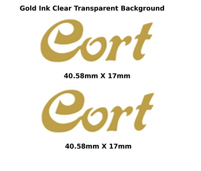 Cort guitar Decal head stocks Restoration water slide Logo 307 | eBay