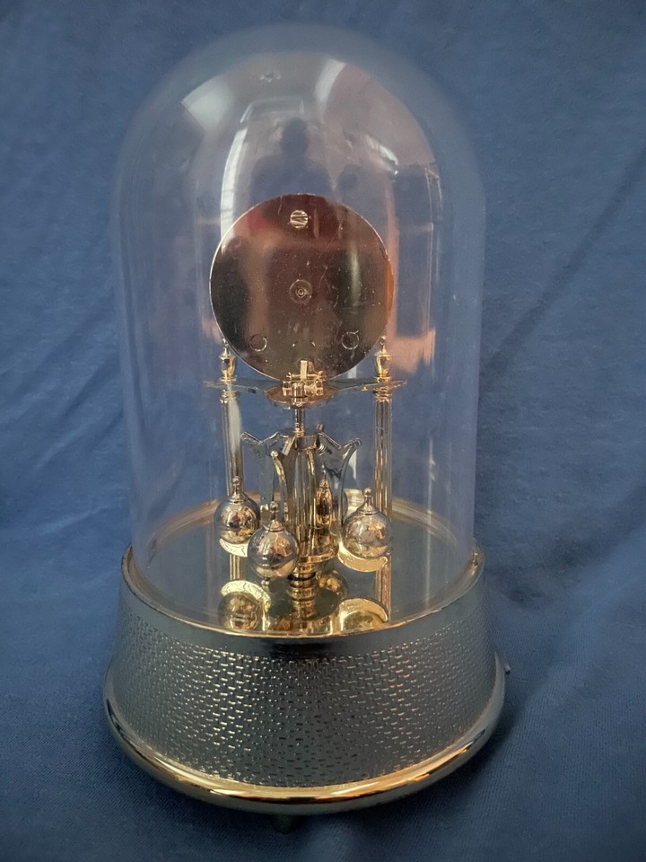 Vintage EDELWEISS MUSIC BOX Anniversary Clock Intact w/ Revolving ...