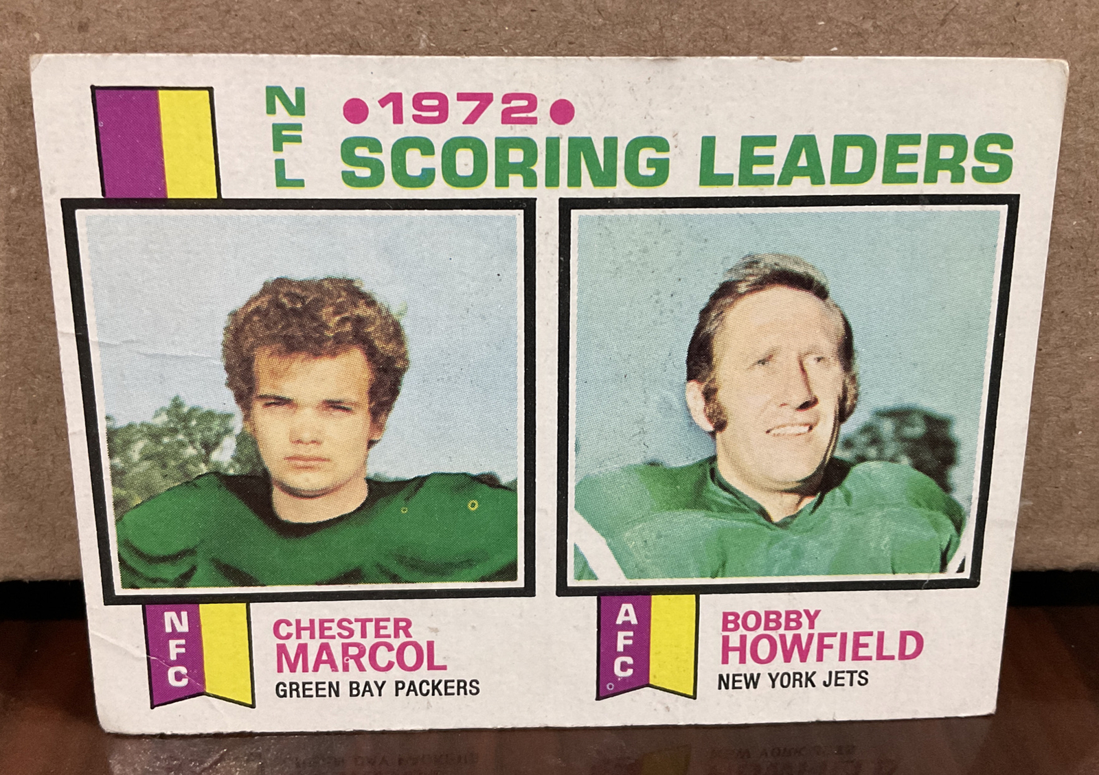 CHESTER MARCOL/BOBBY HOWFIELD 1973 TOPPS FOOTBALL SCORING LEADERS #4 ...