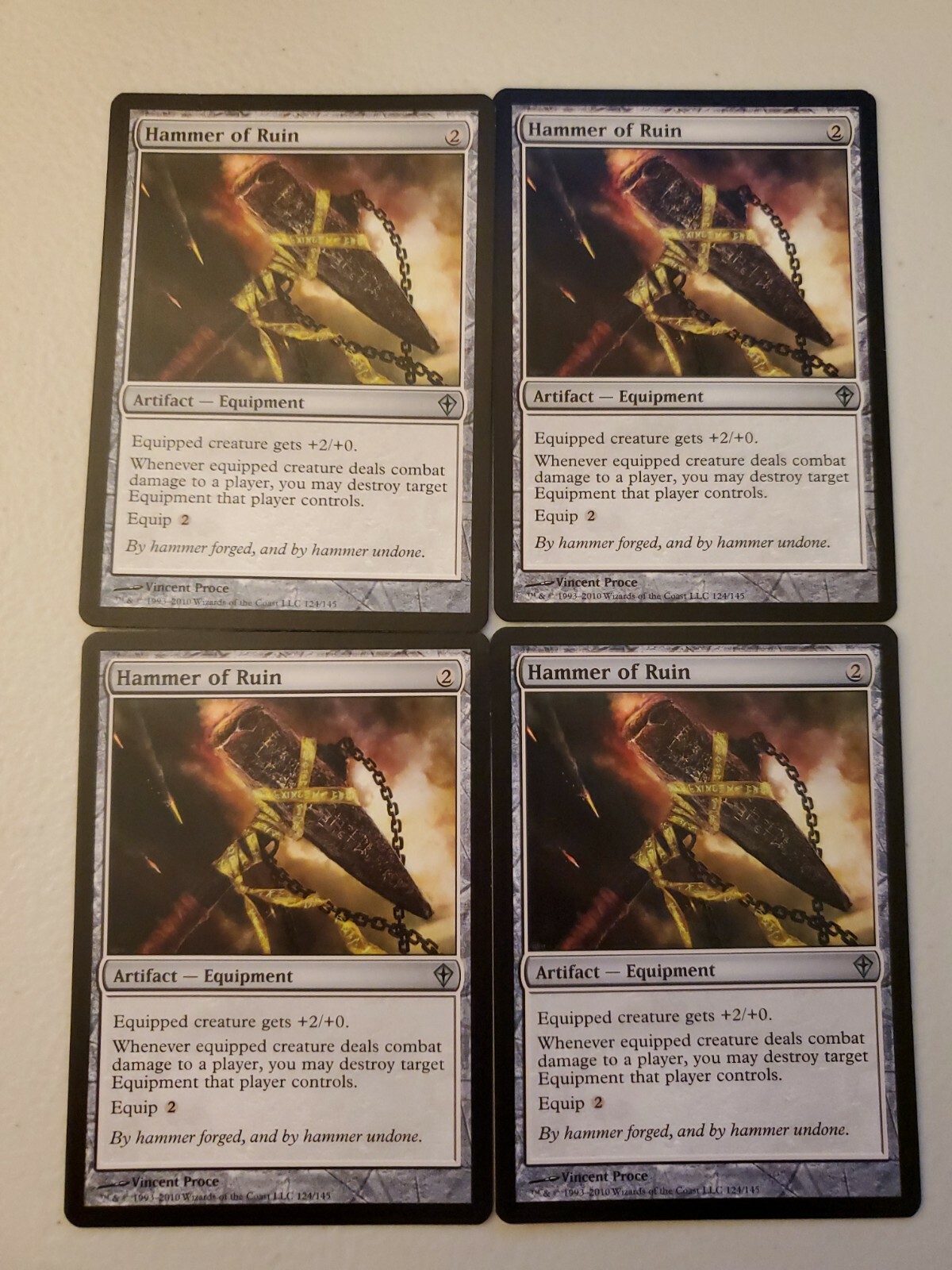 Mtg 4x Hammer Of Ruin Moderate Play | eBay