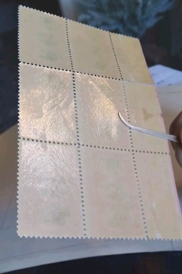 U.S Comm. Stamps Scott # 703 Block Of 6 Bottom Center MH VF OG Uncir ...