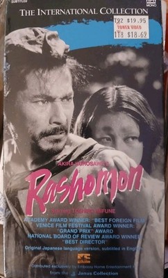 Rashomon VHS 1986 Samurai Japanese Janus Criterion Akira Kurosawa NEW ...