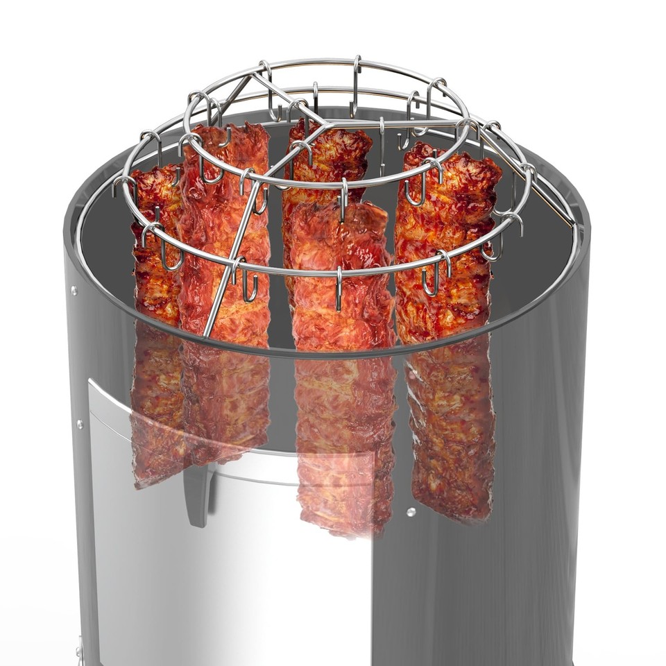 Onlyfire Rib Hanging System, Stainless Steel 3-Tier Rib Hanger with ...