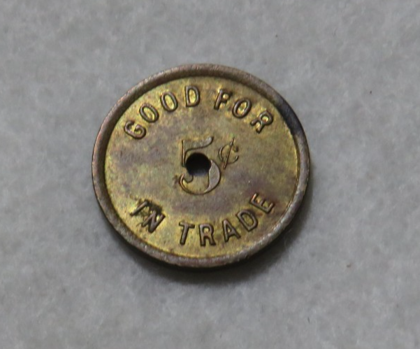 OVANDO, MONTANA MOORE'S POOL HALL 5¢ TOKEN | eBay