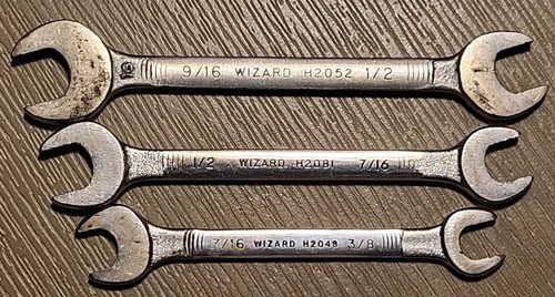 Vintage Wizard Tool Wrenches Lot Of 3 (H2048,H2081,H2052)-USA | eBay