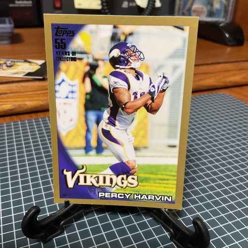 2010 Topps Gold /2010 Percy Harvin Minnesota Vikings #239 Football Card ...
