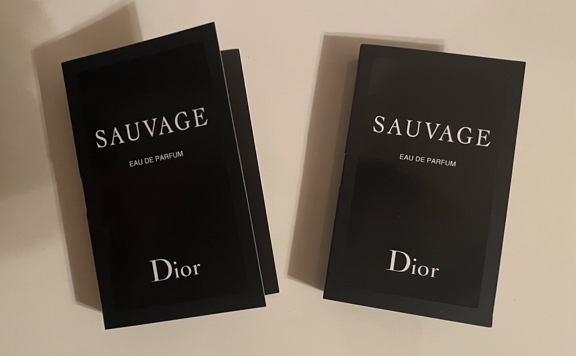Set of 2 Dior Sauvage Eau de Parfum EDP Sample Spray 0.03oz/1ml, New in ...