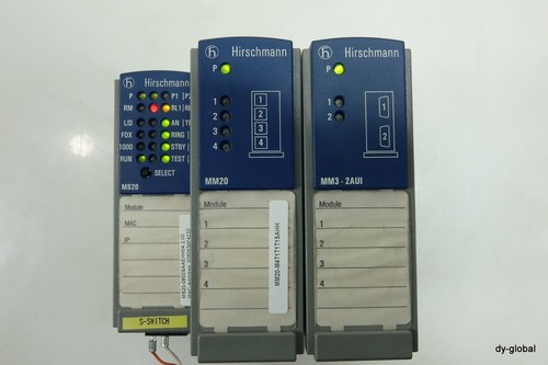 HIRSCHMANN Used MS20, MM20, MM3-2AUI MICE Media Module PLC-I-428=6B34 ...
