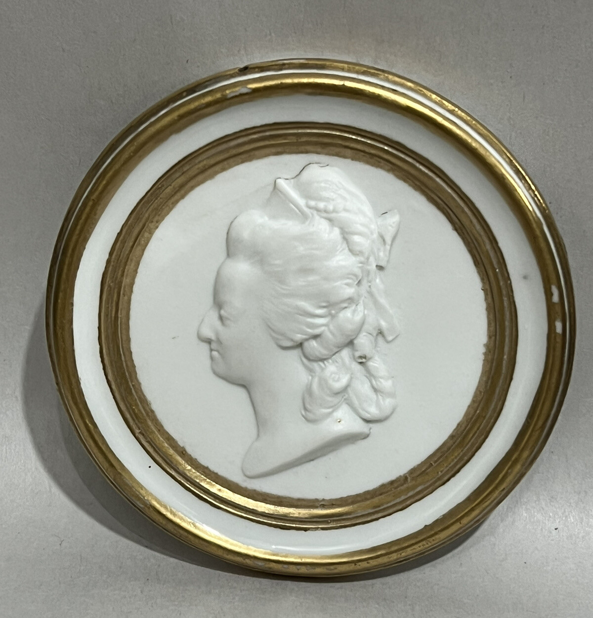 18Th Century Sèvres Hard Paste Portrait Plaque of Queen Marie ...