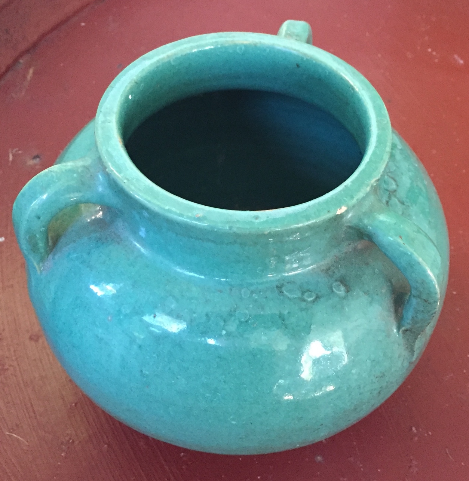 Antique Arts & Crafts Mission Turquoise Pottery Vase Tyg 1910 Urn Early ...