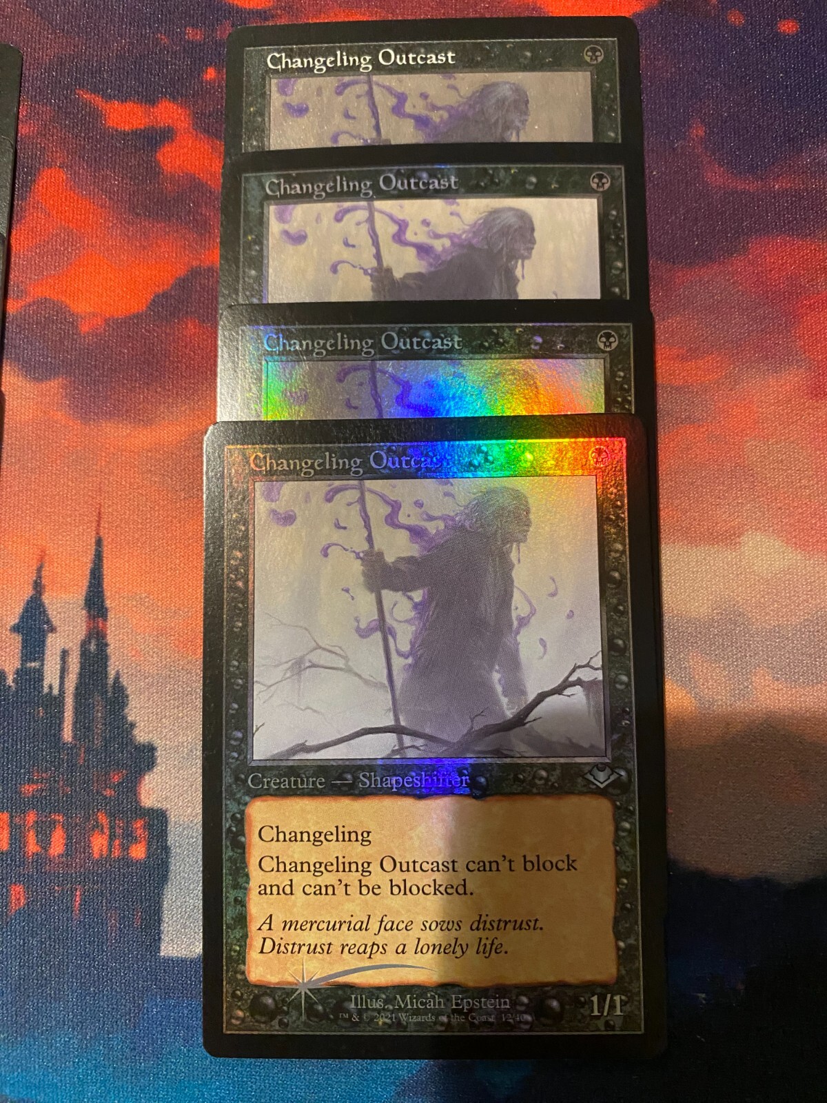 MTG Modern Horizons 2 Changeling Outcast Retro Frame Foil x 4 | eBay