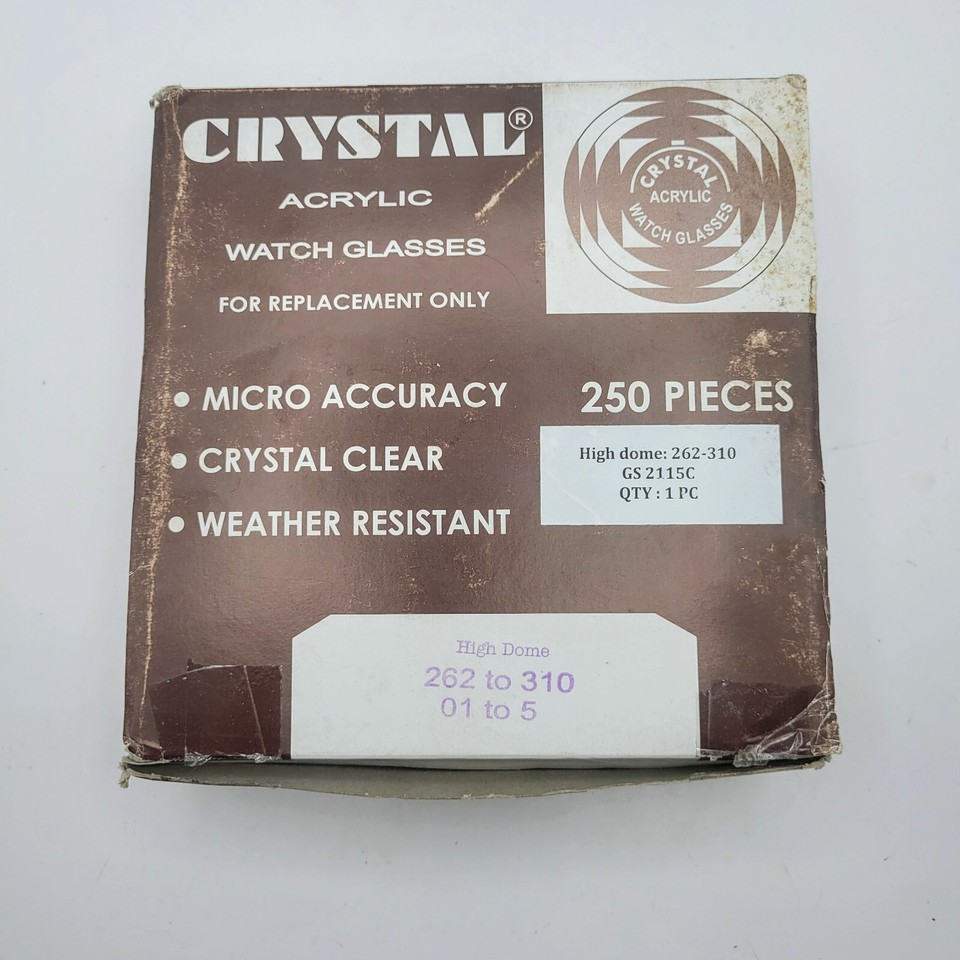 Acrylic Watch Crystals High Dome - Pick Size 26.2mm - 31mm - 1 Crystal ...