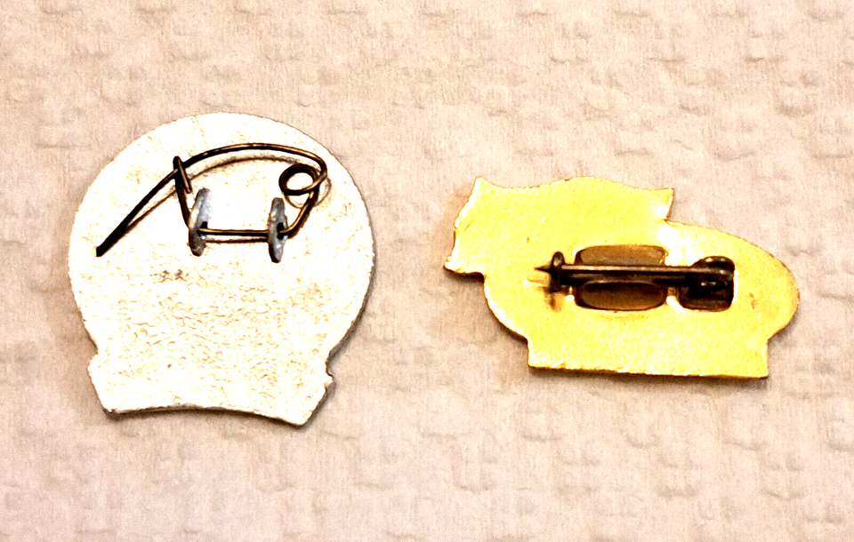 2 of 1980's MILITARY VIETNAM WAR ANTI USA Propaganda USSR Communist pin ...