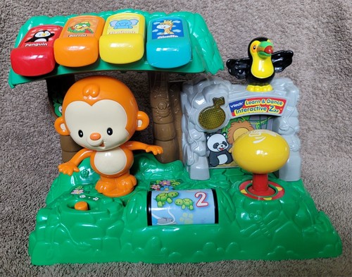 VTech Learn and Dance Music Interactive Zoo Monkey Learning Toy Kids ...