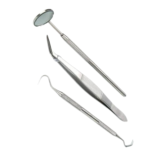 Set of 10 Kits Basic Dental Examination Kit mirror explorer tweezer | eBay