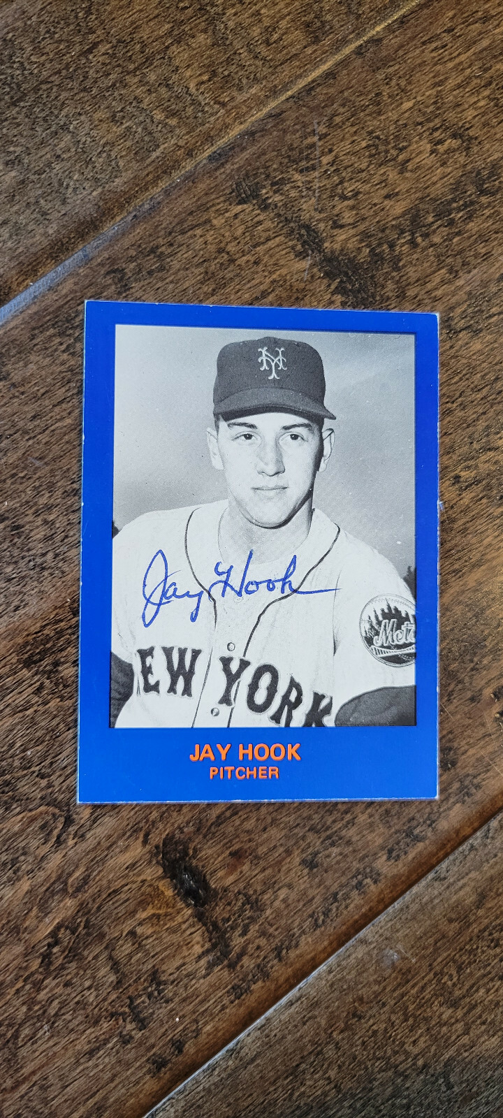 1982 1962 GALASSO ORIGINAL NEW YORK METS SIGNED AUTO CARD JAY HOOK REDS ...