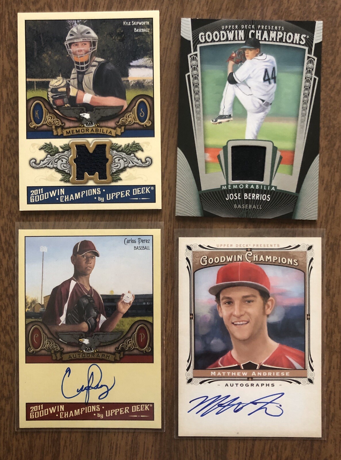 Goodwin Champions Cards Matthew Andriese Carlos Perez Autos Berrios ...