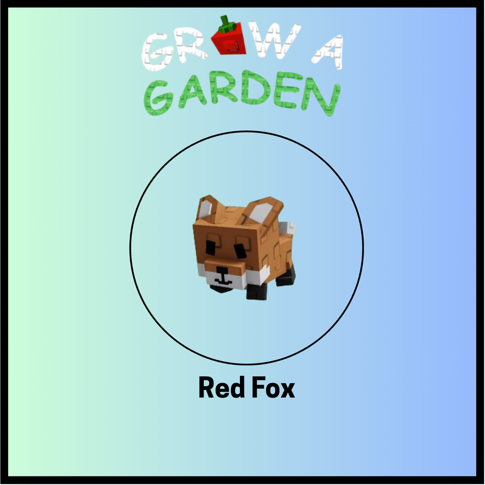 [no stock] Dragonfly, Raccoon, Red Fox Bundle - Grow a Garden | Instant ...