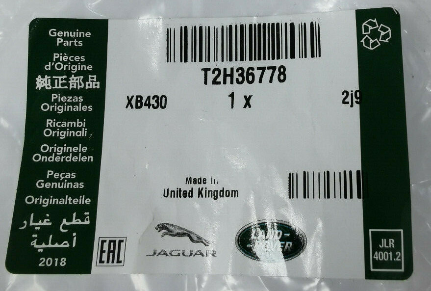 Genuine Jaguar XE XF FPACE EPACE 17 2.0D Front Catalyst To Turbo Clamp ...