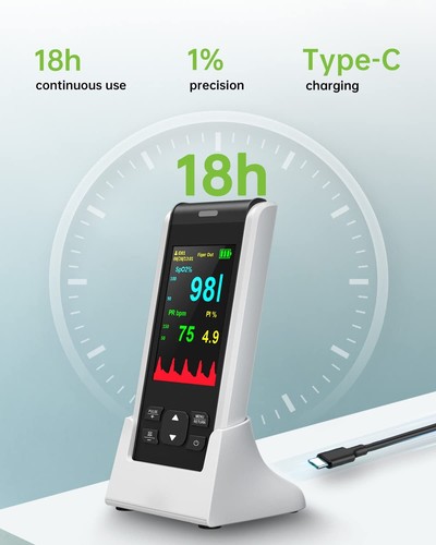 Handheld Pulse Oximeters Fingertip Blood Oxygen Monitor Oximeter SpO2 ...